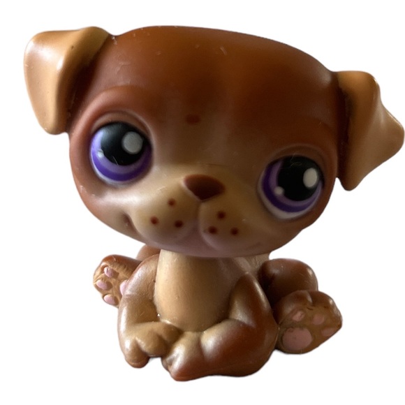 Littlest Pet Shop | Toys | Lps Littlest Pet Shop 33 Pug Dog Purple Eyes ...